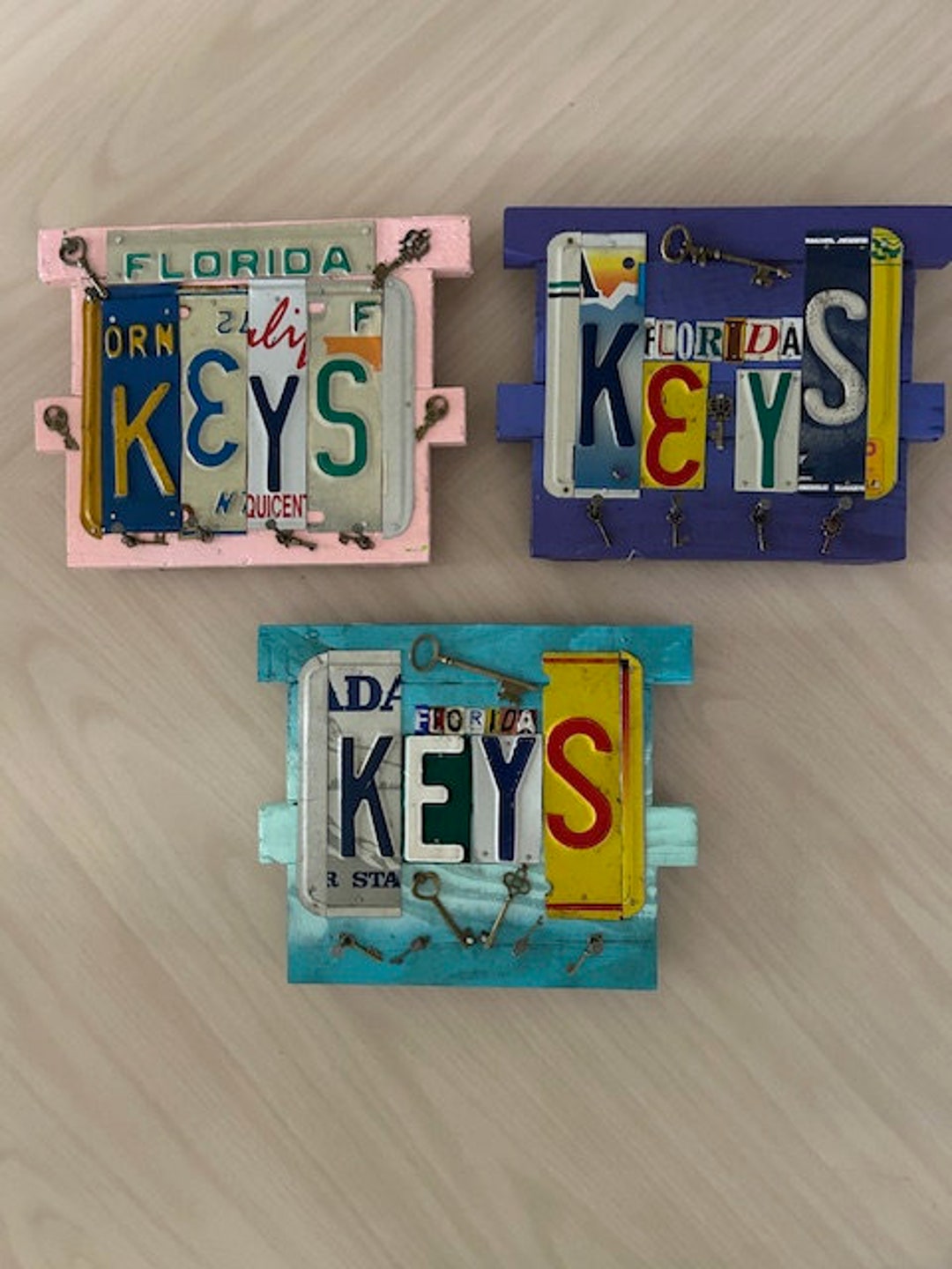 License Plate Key Holder License Plate Art - Etsy
