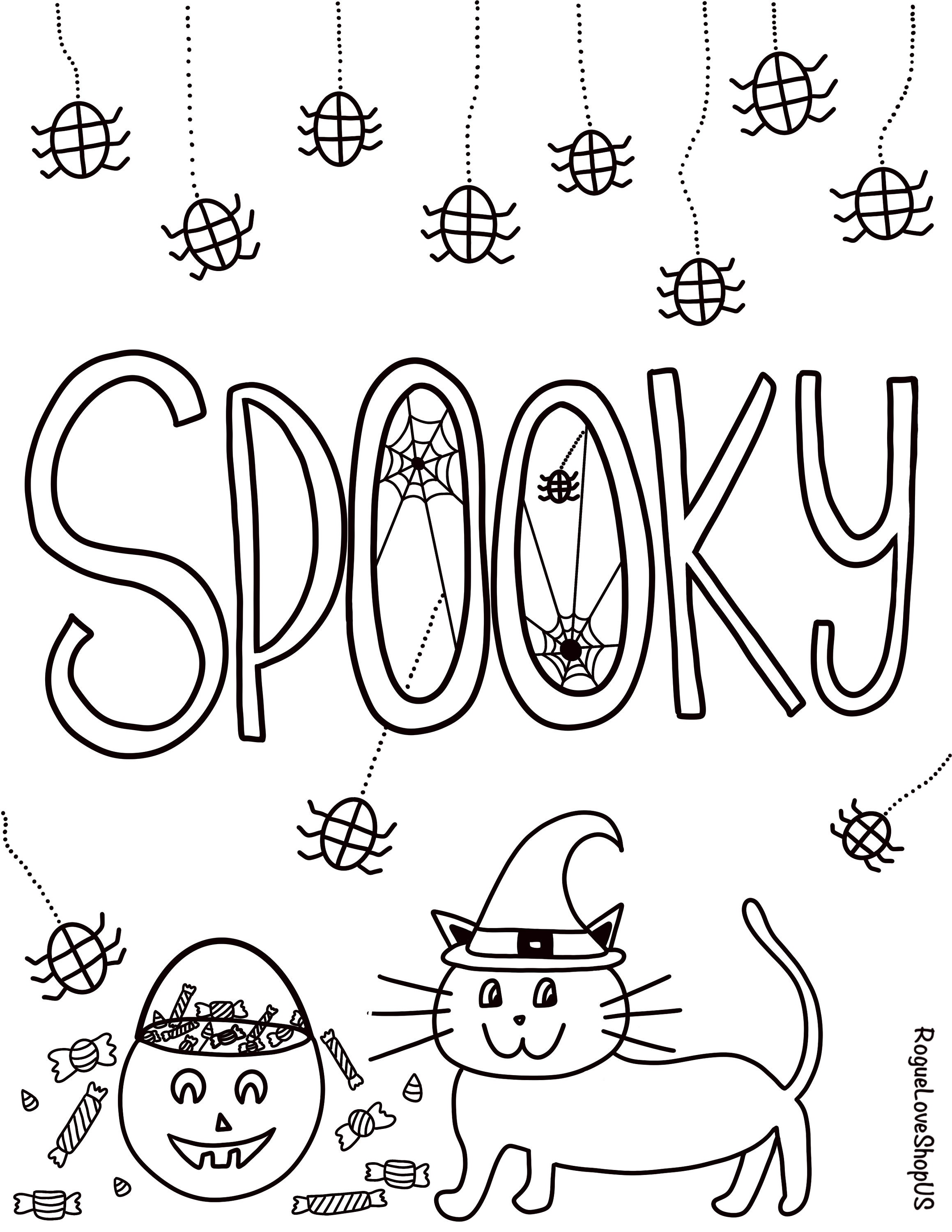 Halloween Coloring Pages | Kids & Adults | Printable Sheets | Instant ...