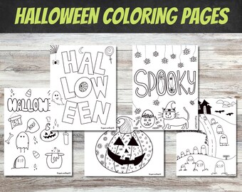10 Cute Spooky Halloween Coloring Pages | Printable Halloween Coloring ...