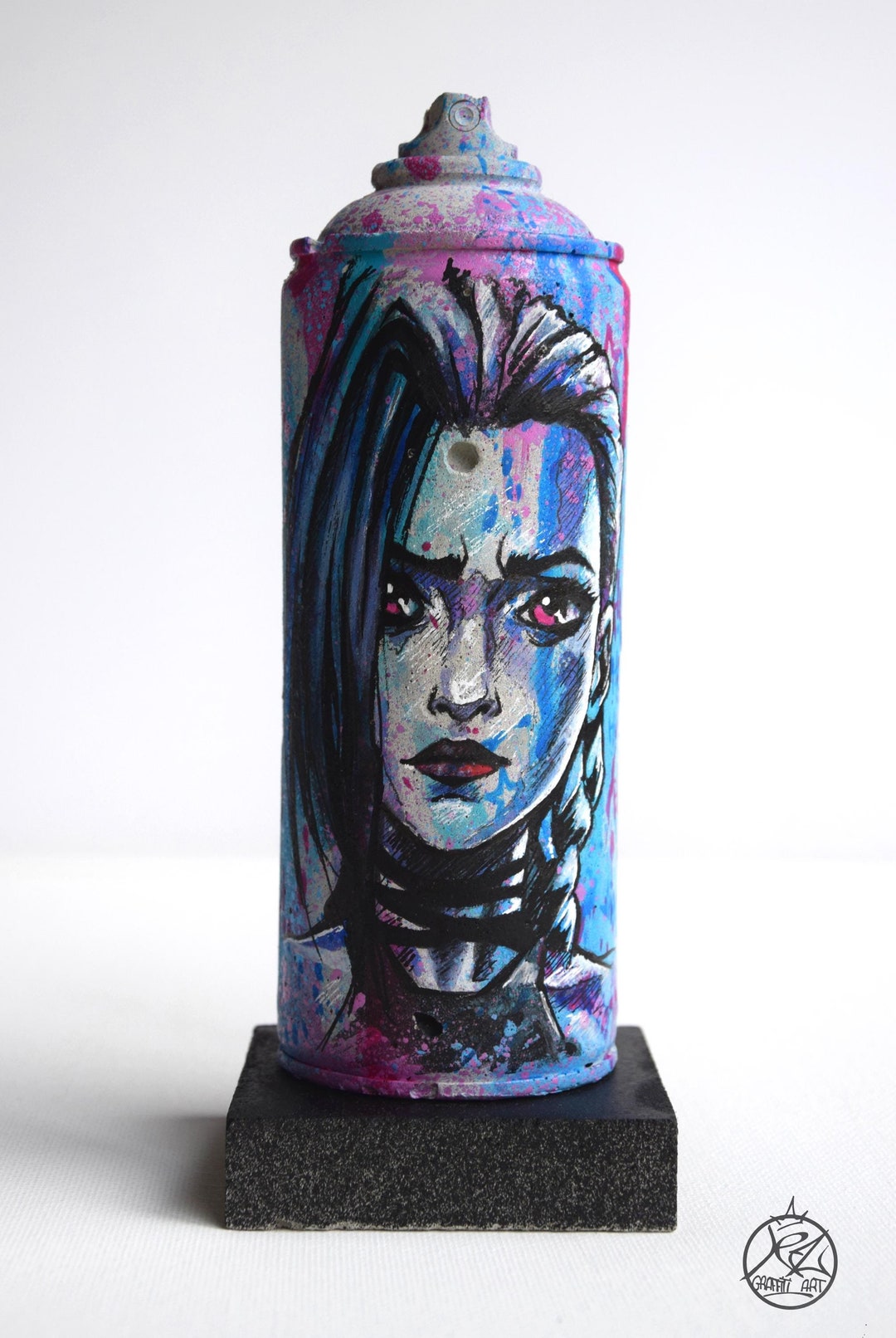 Graffiti Sculpture, Street Art, Concrete Spray Paint "jinx". - Etsy