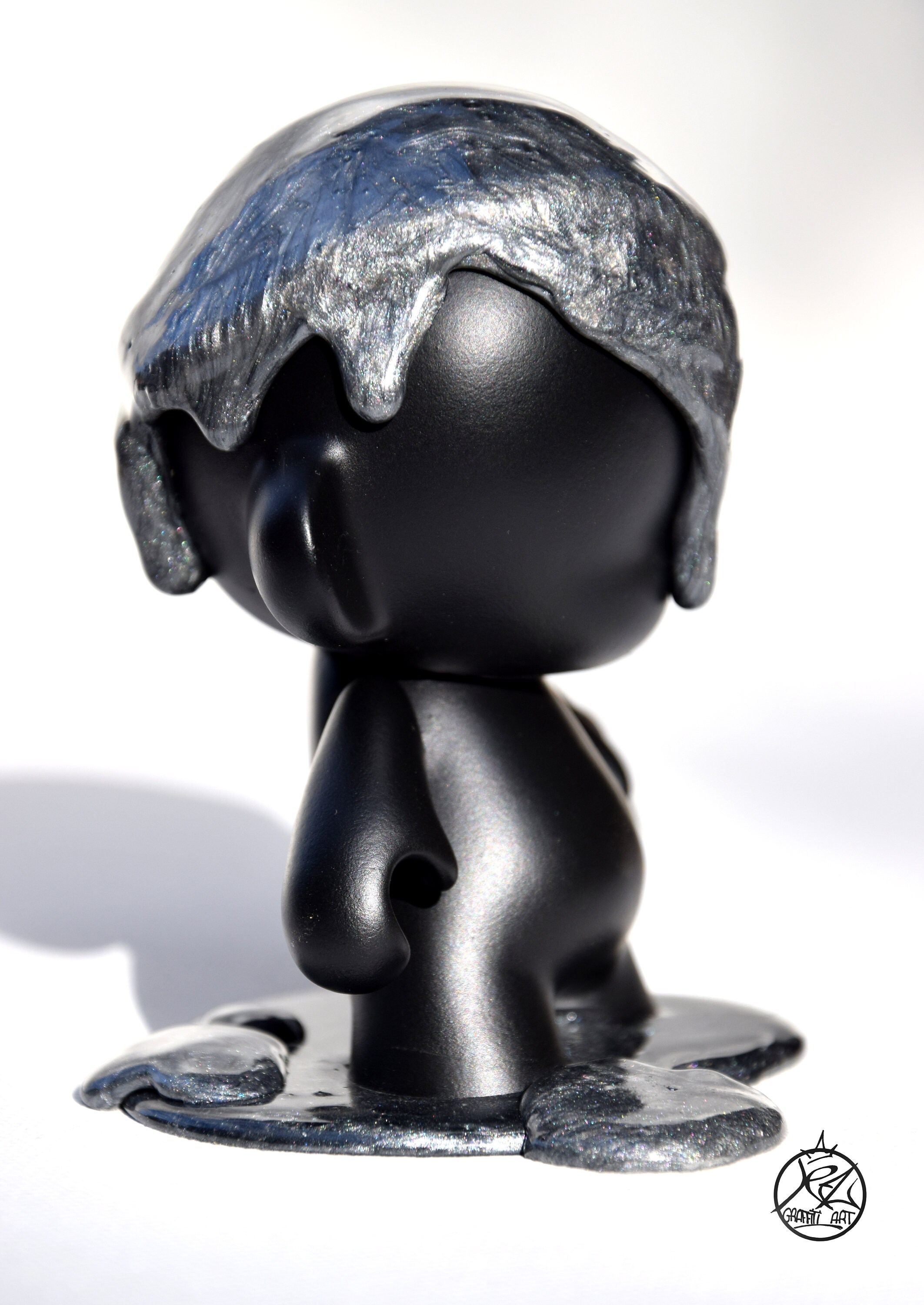 Munny Kidrobot Custom, Graffiti, Silver, Artoys. - Etsy