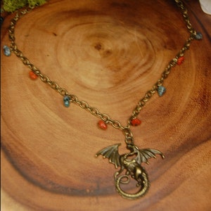 Dragon Necklace Crystal Dragon Core Necklace - Etsy