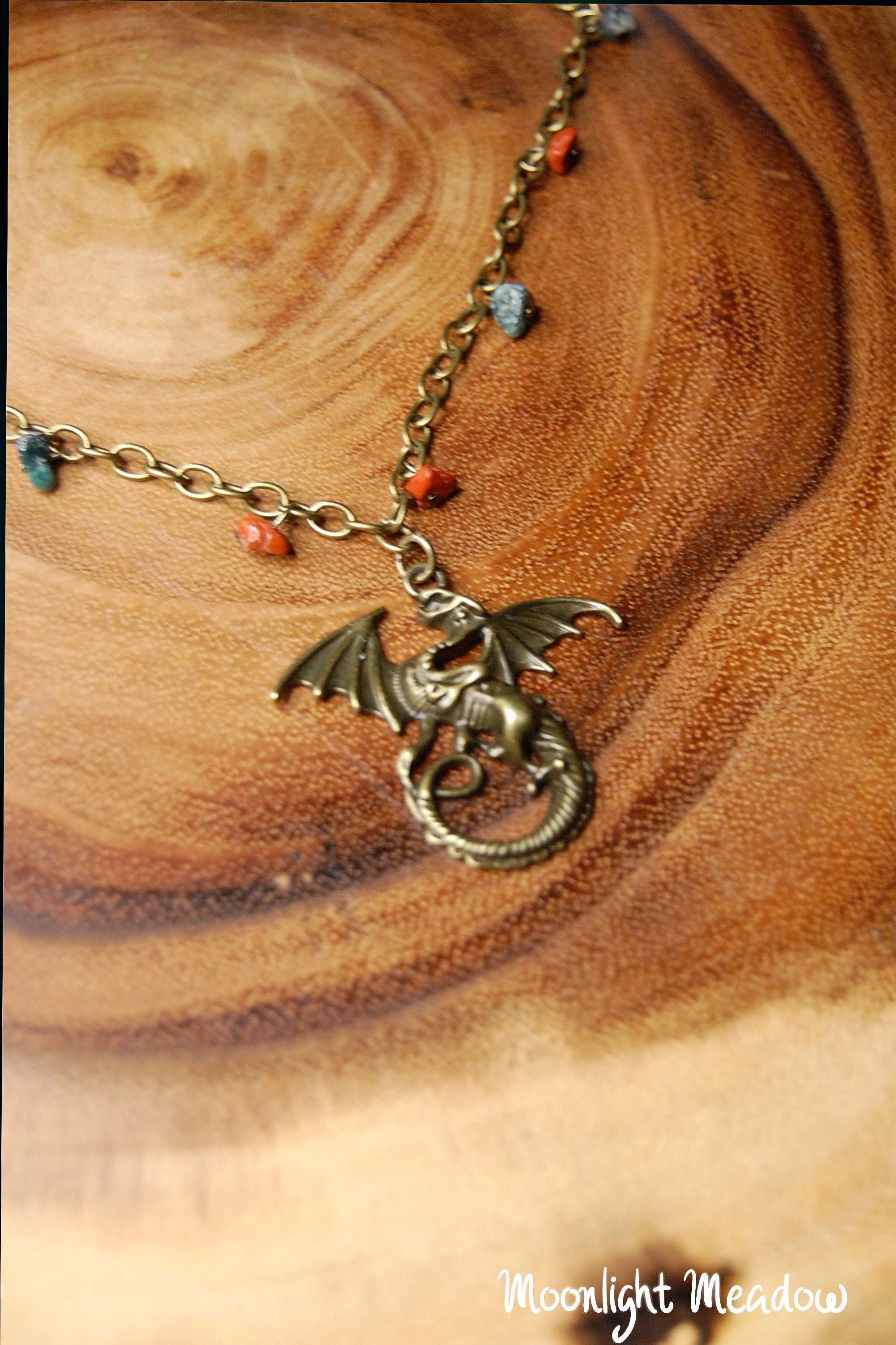 Dragon Necklace Crystal Dragon Core Necklace - Etsy