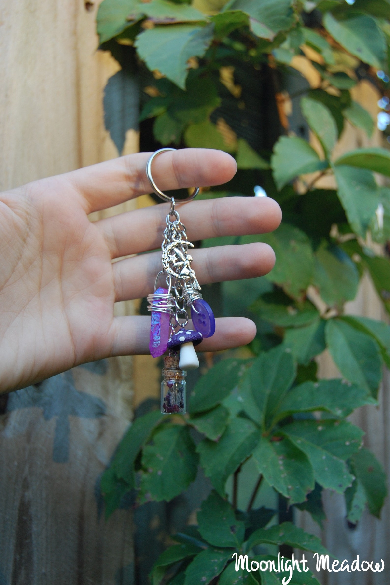 Purple Fairy Keychain Cottagecore Keychain - Etsy