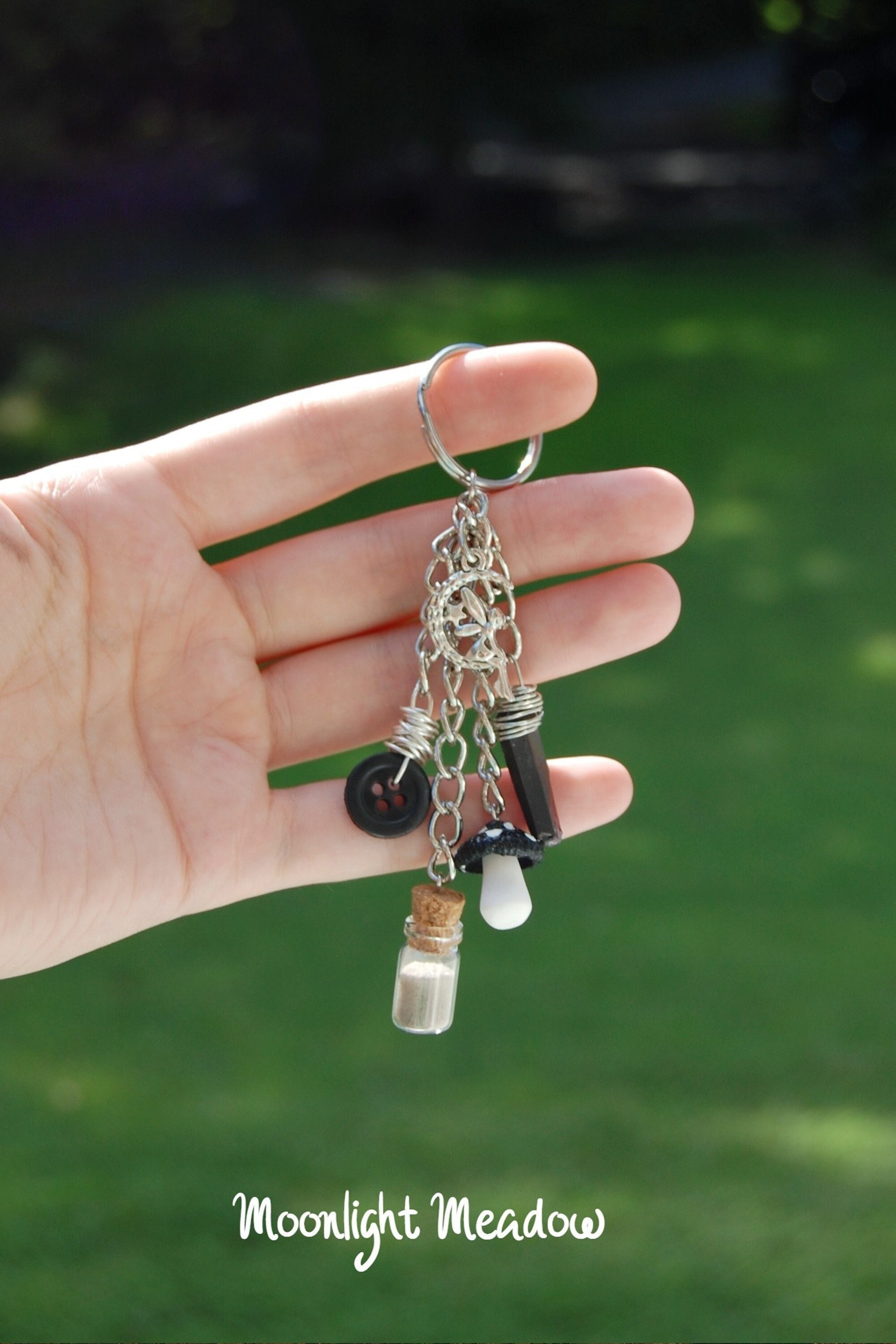 Dark Cottagecore Fairy Keychain Grunge Fairy - Etsy
