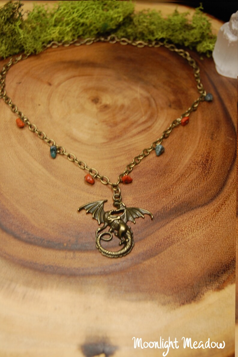 Dragon Necklace Crystal Dragon Core Necklace - Etsy
