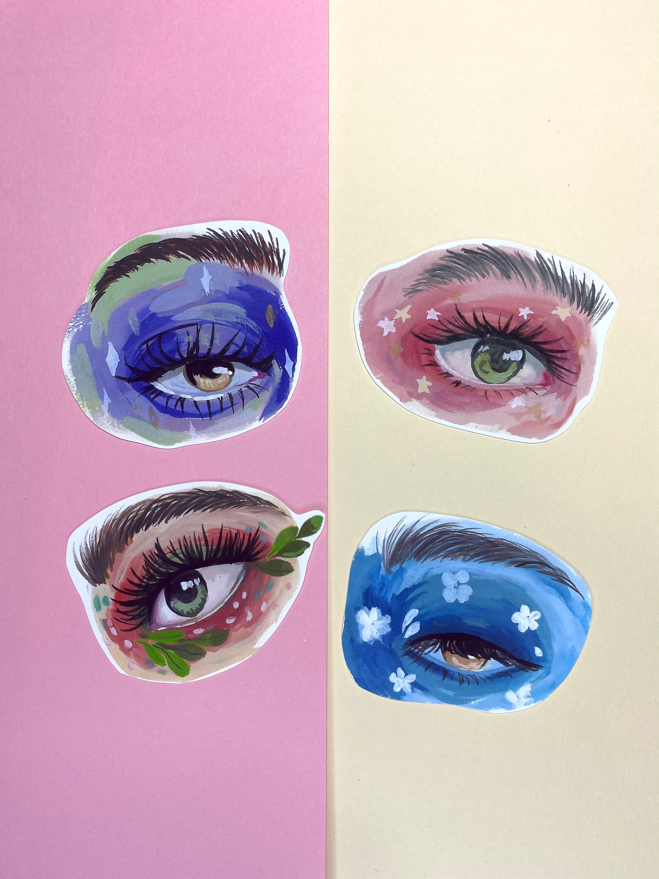 Fantasy Eyes Stickers| Vinyl Stickers| Laptop Stickers, Journals ...