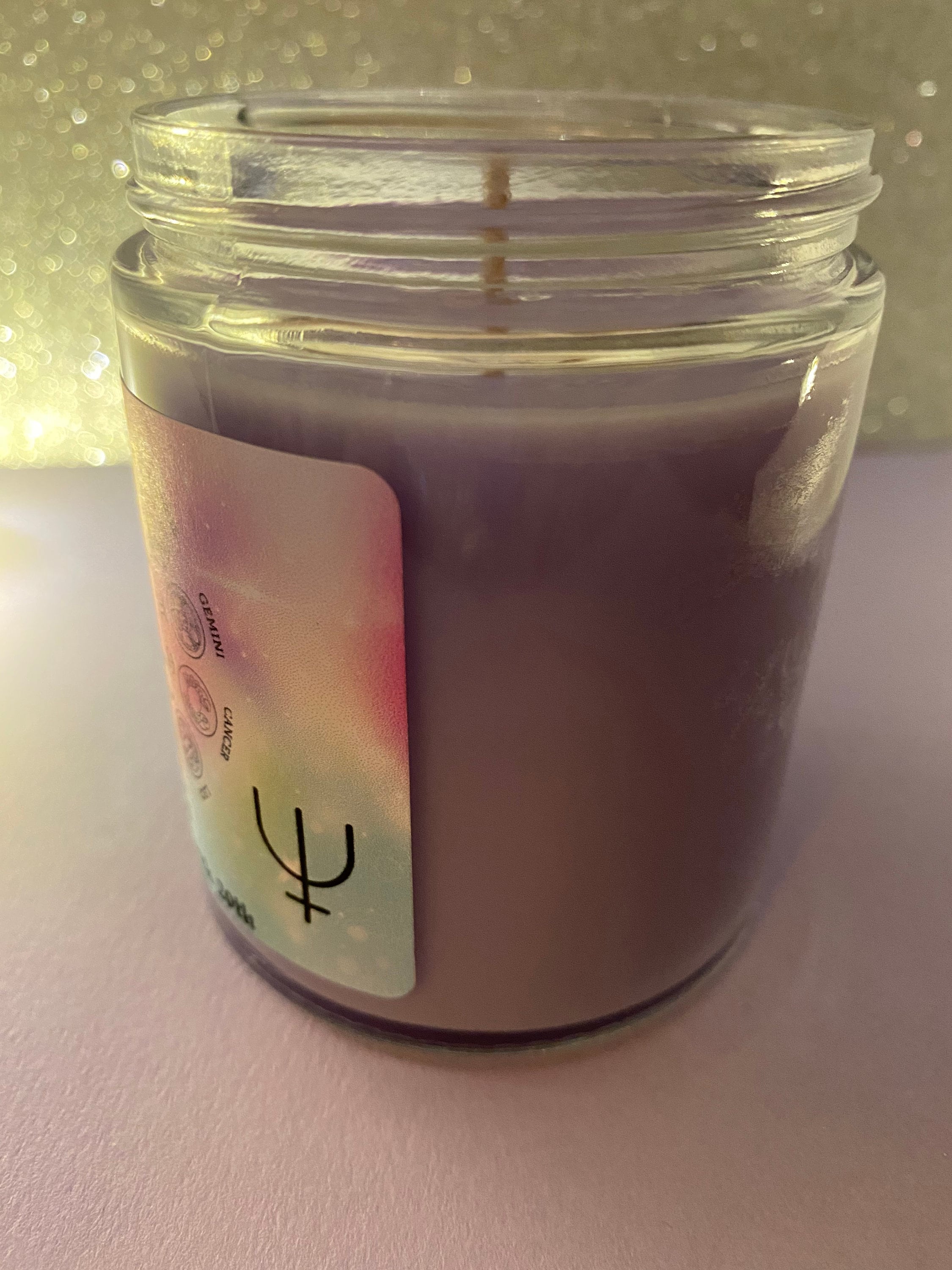 Zodiac Rainbow Galaxy Ruling Planet Candle | Etsy
