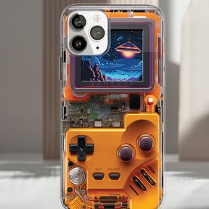 Retro Gameboy Magsafe Phone Case, iPhone 15 14 13 12 Pro Max Console ...