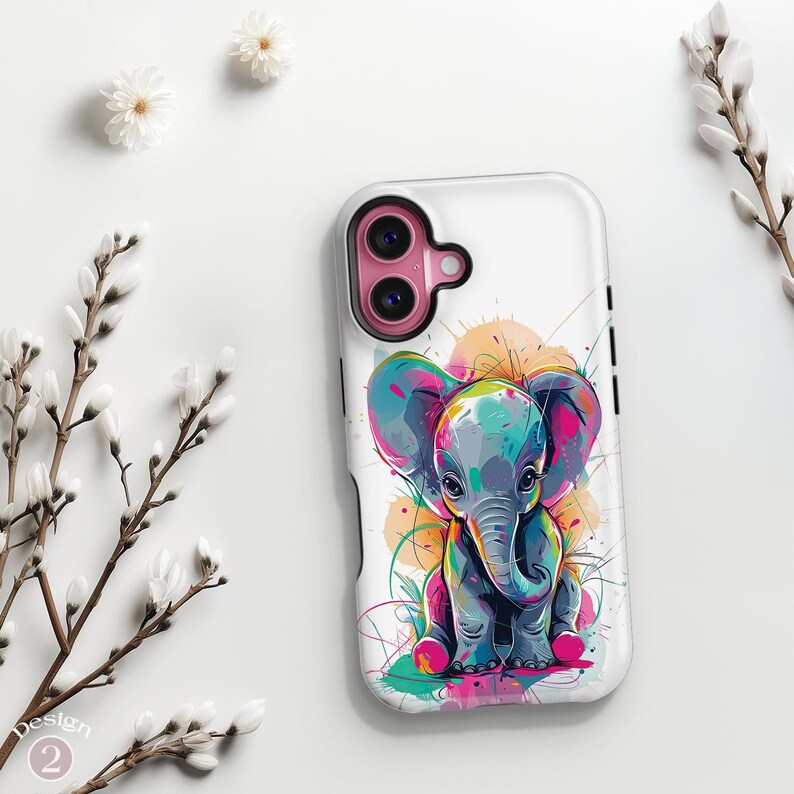 Elephant iPhone 17/16/1514 Pro Phone Case: Animal Lover Glft Magsafe ...