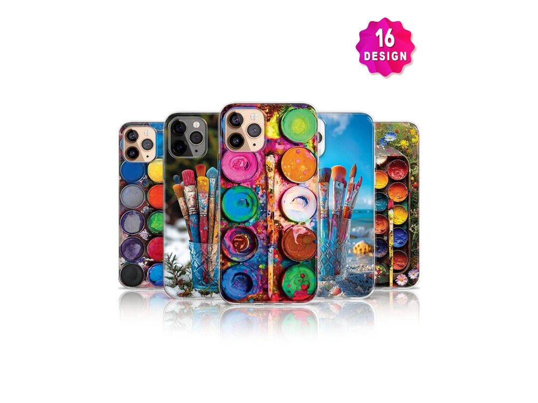 Paint Palette Artist Magsafe Phone Case, Watercolor Palette Art Phone ...