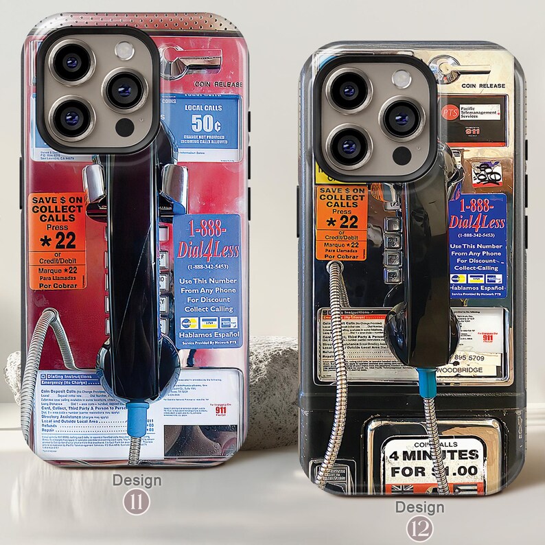 80s 90s Retro Vintage Old Payphone Phone Case: Retro Tech Phone Case ...