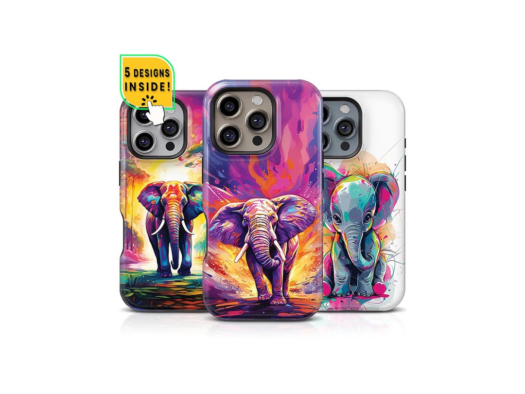 Elephant iPhone 17/16/1514 Pro Phone Case: Animal Lover Glft Magsafe ...