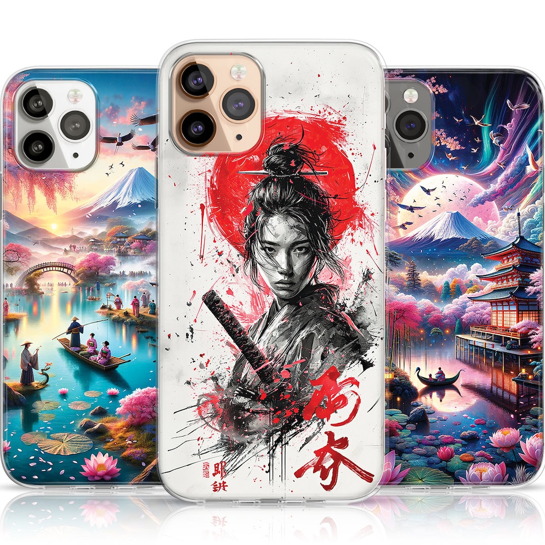 Japanese Art Aesthetic Magsafe Phone Case, Japanese Samurai Art Warrior ...
