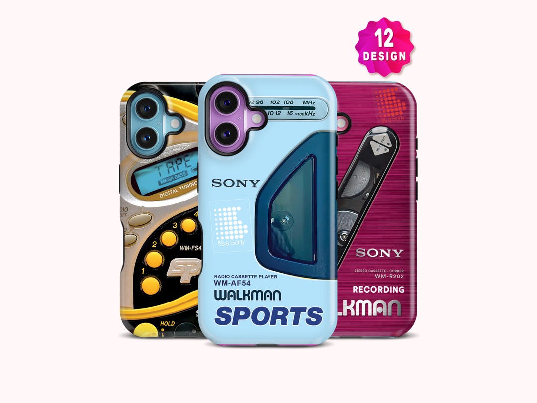 Retro Walkman iPhone 17 16 15 14 Pro Max Case: 80s 90s Nostalgia Cover ...