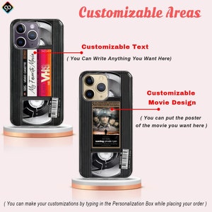 Custom Retro VHS Tape Magsafe Phone Case, 80s 90s Film Phone Case, VHS ...