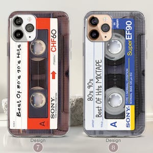 Y2K 80s 90s Retro Mixtape Cassette Tape Phone Case, Music Lover Gifts ...