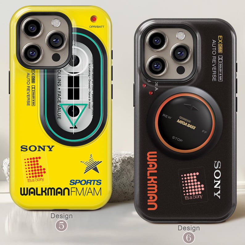 Retro Walkman iPhone 17 16 15 Pro Case, 90s 80s Nostalgia Pink ...