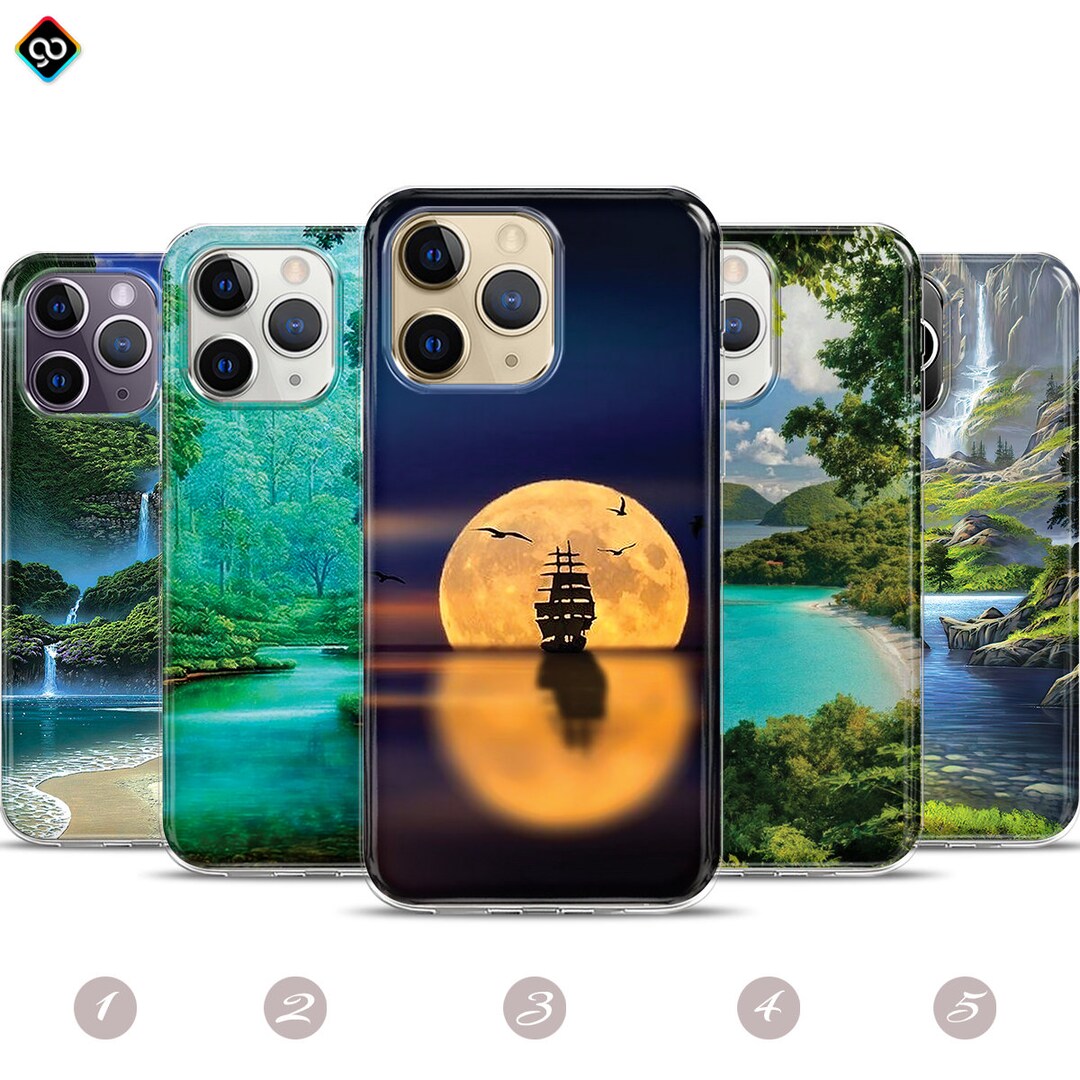 Wilderness,ihone 14 13 12 11 Pro Max Case,lake,woodland Phone Case,oil ...