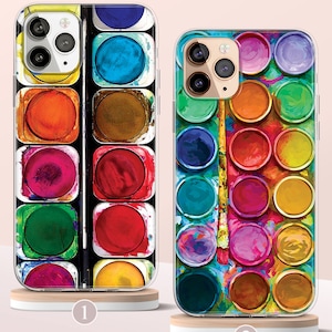 Paintbox Set Case,watercolor Palette Art Phone Case,iphone 14 13 12 11 ...