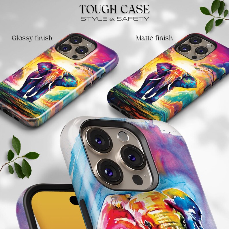 Elephant iPhone 17/16/1514 Pro Phone Case: Animal Lover Glft Magsafe ...