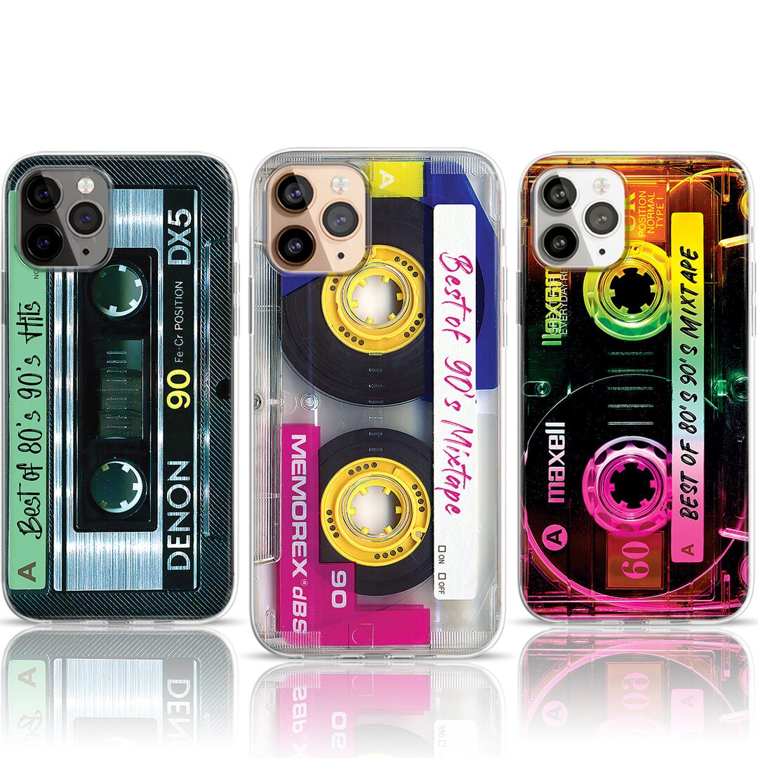 80s 90s Nostalgia Gifts, Retro Custom Mixtape Cassette Tape Phone Case ...