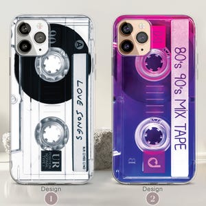 Y2K 80s 90s Retro Mixtape Cassette Tape Phone Case, Music Lover Gifts ...