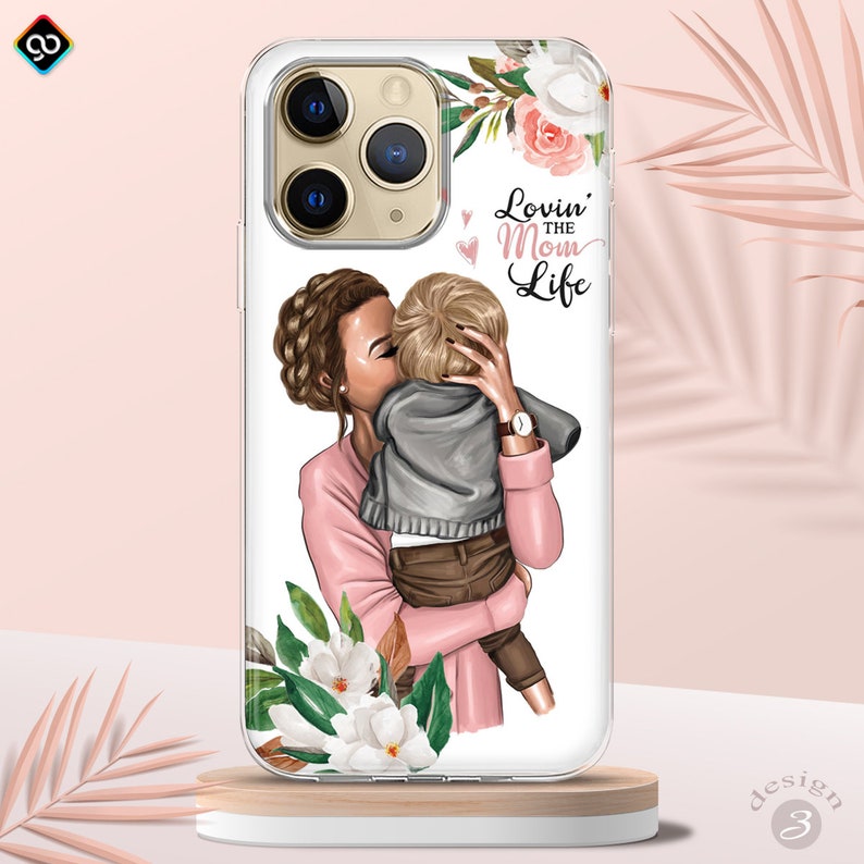 Mom Daughter Phone Casemom of Boy Casemother Phone - Etsy