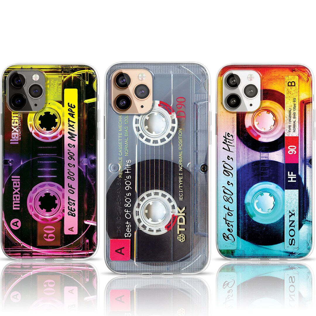 Y2K 80s 90s Retro Mixtape Cassette Tape Phone Case, Music Lover Gifts ...