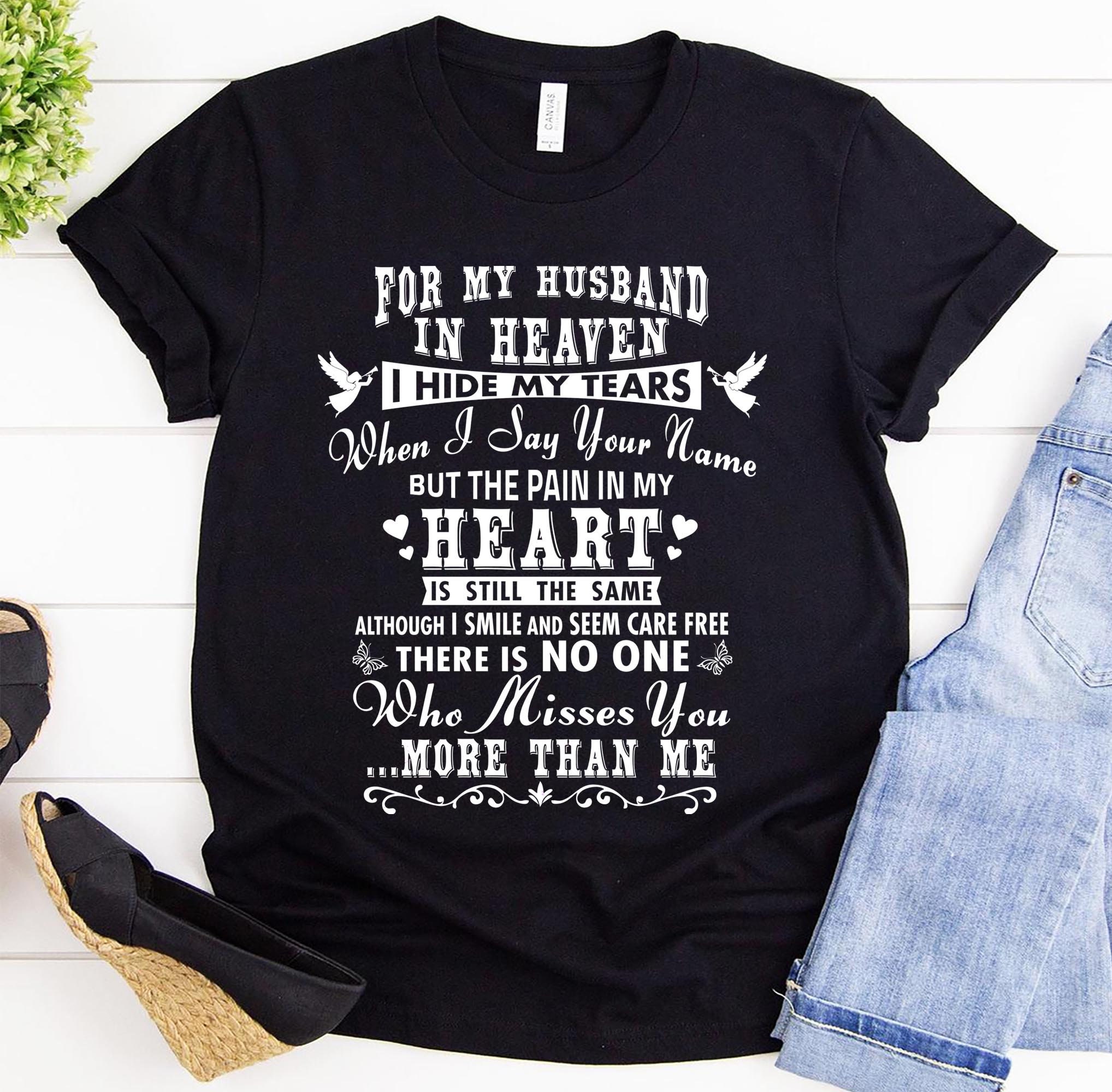 Husband in Heaven SVG, in Loving Memory SVG, My Husband is an Angel Png ...