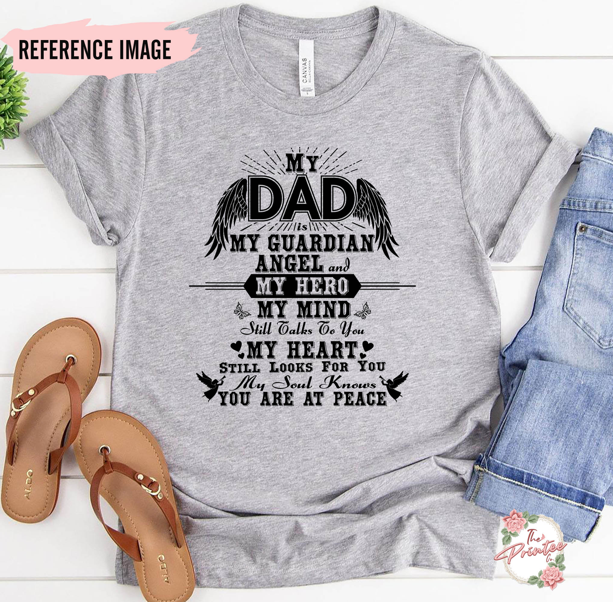 My Dad is My Guardian Angel SVG Dad in Heaven SVG in Loving - Etsy