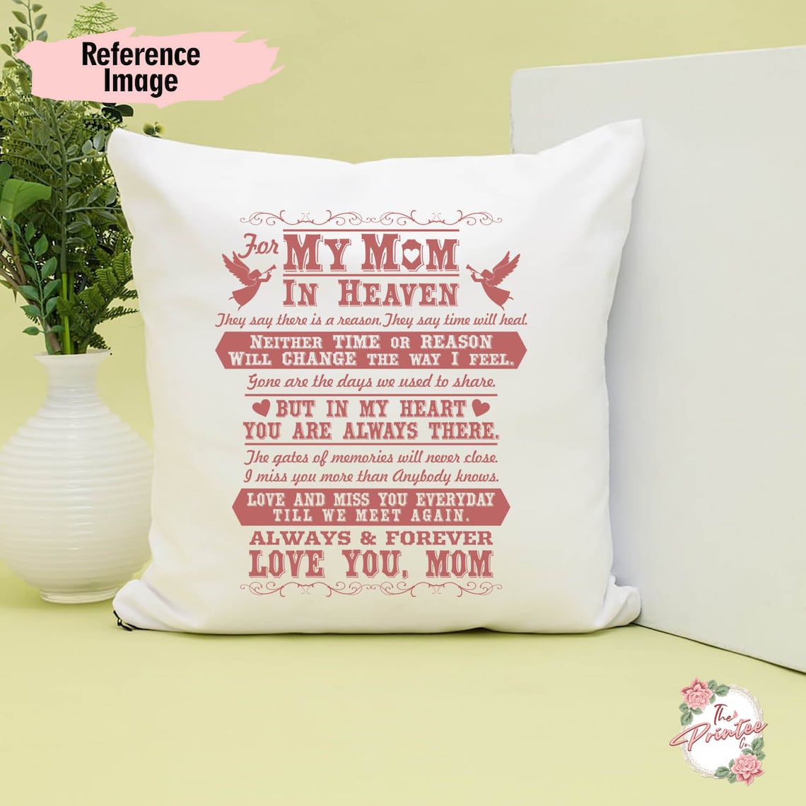 Mom in Heaven SVG in Loving Memory SVG My Mom is an Angel - Etsy