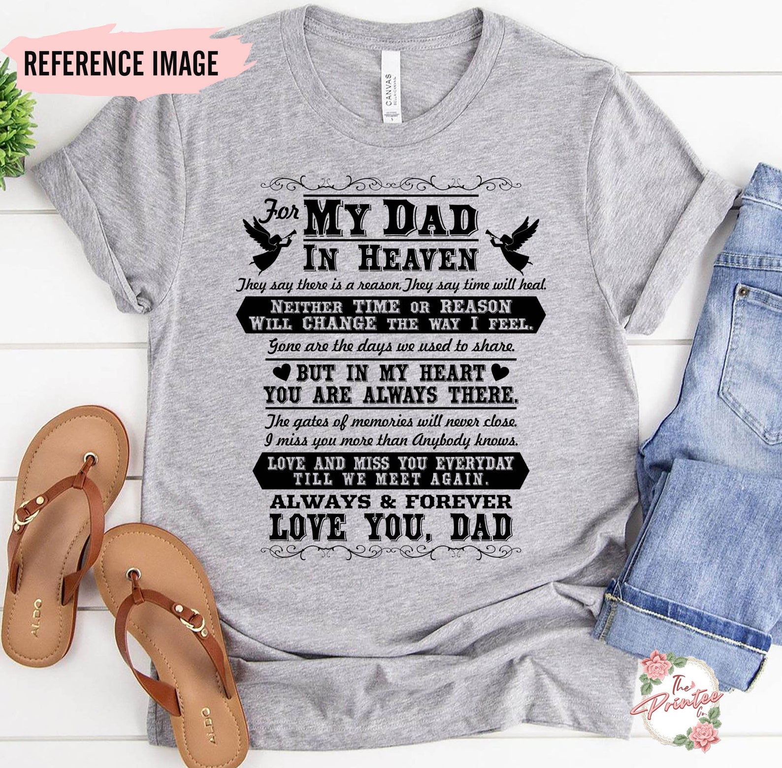 Dad in Heaven SVG in Loving Memory SVG Memory Angel Wings - Etsy