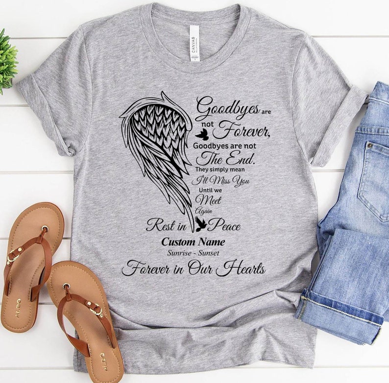 Goodbyes Are Not Forever SVG in Loving Memory SVG Forever in - Etsy