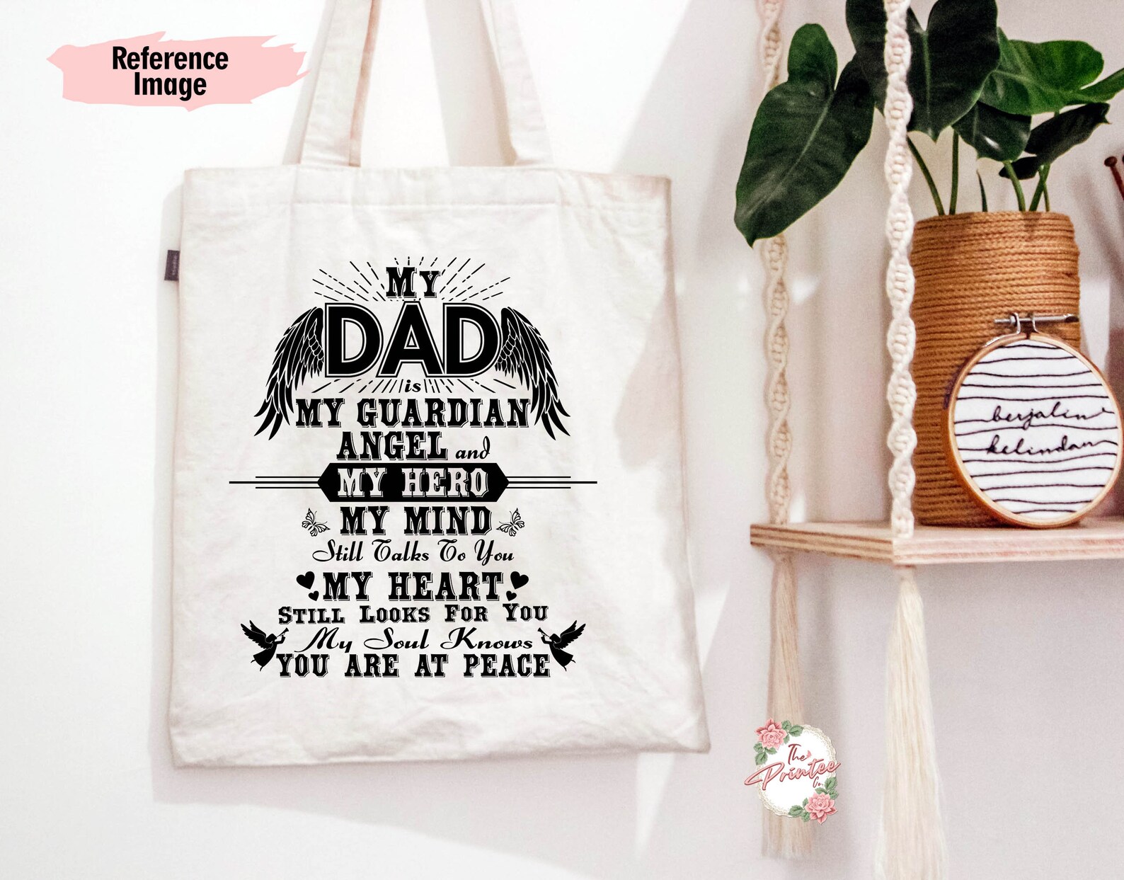 My Dad is My Guardian Angel SVG Dad in Heaven SVG in Loving - Etsy