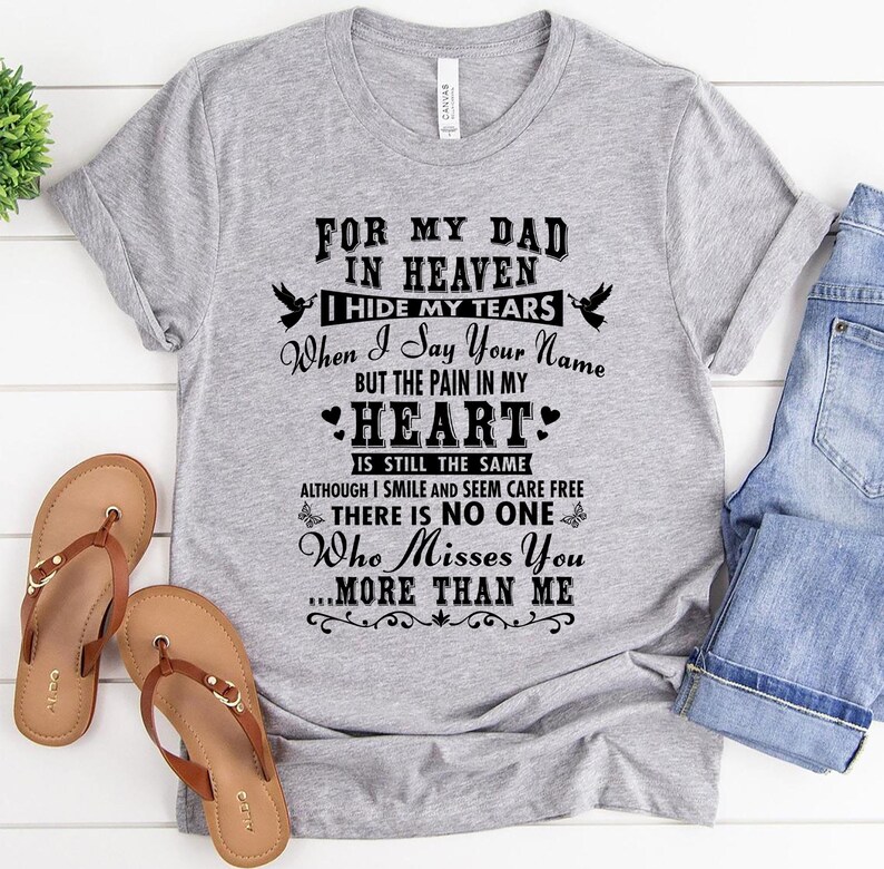 Dad in Heaven SVG in Loving Memory SVG RIP Dad Png I Hide - Etsy