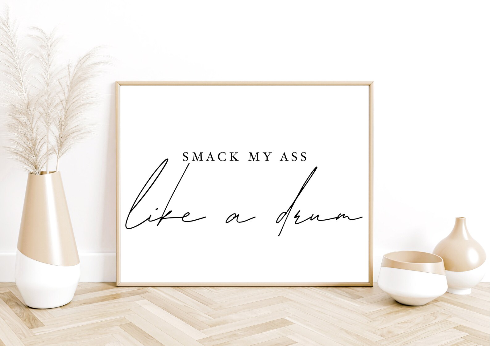 Smack My Ass Quote Print, Tiktok Meme Minimalist Wall Art Digital Print ...