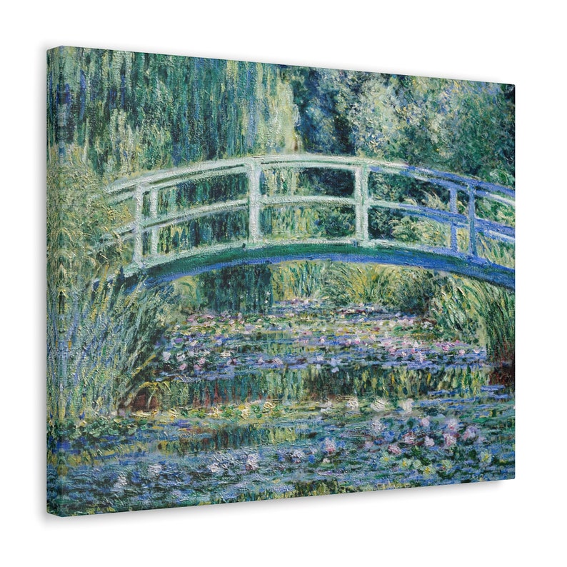 Claude Monet's Japanese Footbridge and the Water Lily. Monet Print, Art ...