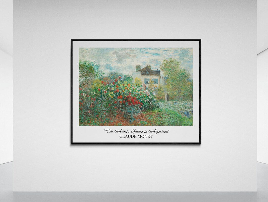 Claude Monet's the Artist's Garden in Argenteuil. Monet Print, Art ...