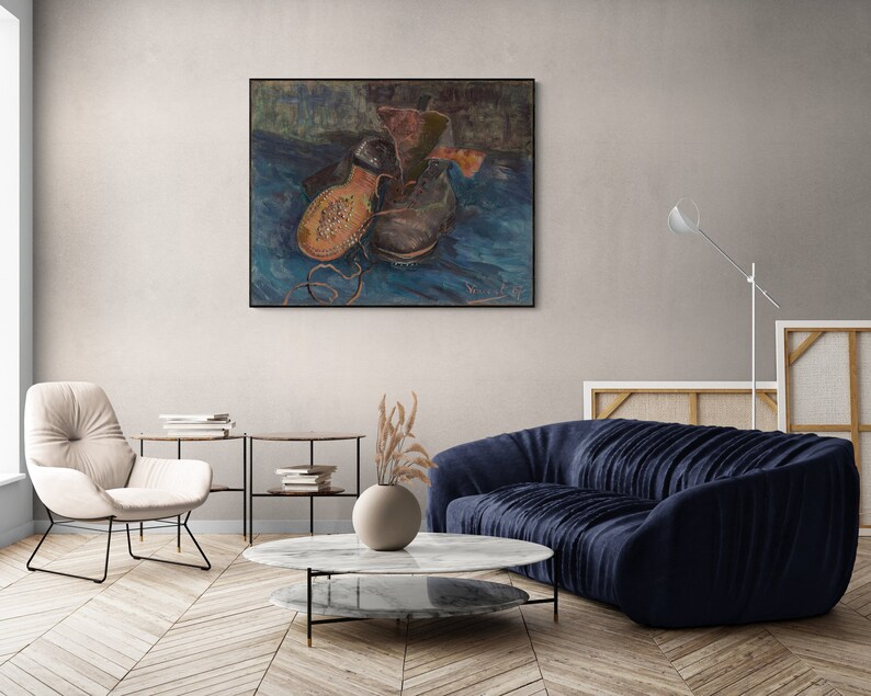 Van Gogh Print: A Pair of Boots. Art Prints on Canvas or Art Paper ...