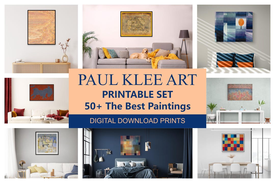 Paul Klee Printable Wall Art. 100+ the Best Abstract Paintings in High ...