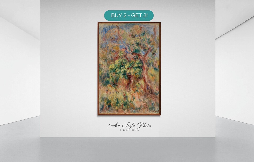 Renoir's Landscape, La Gaude (paysage, La Gaude). Monet Print, Art ...