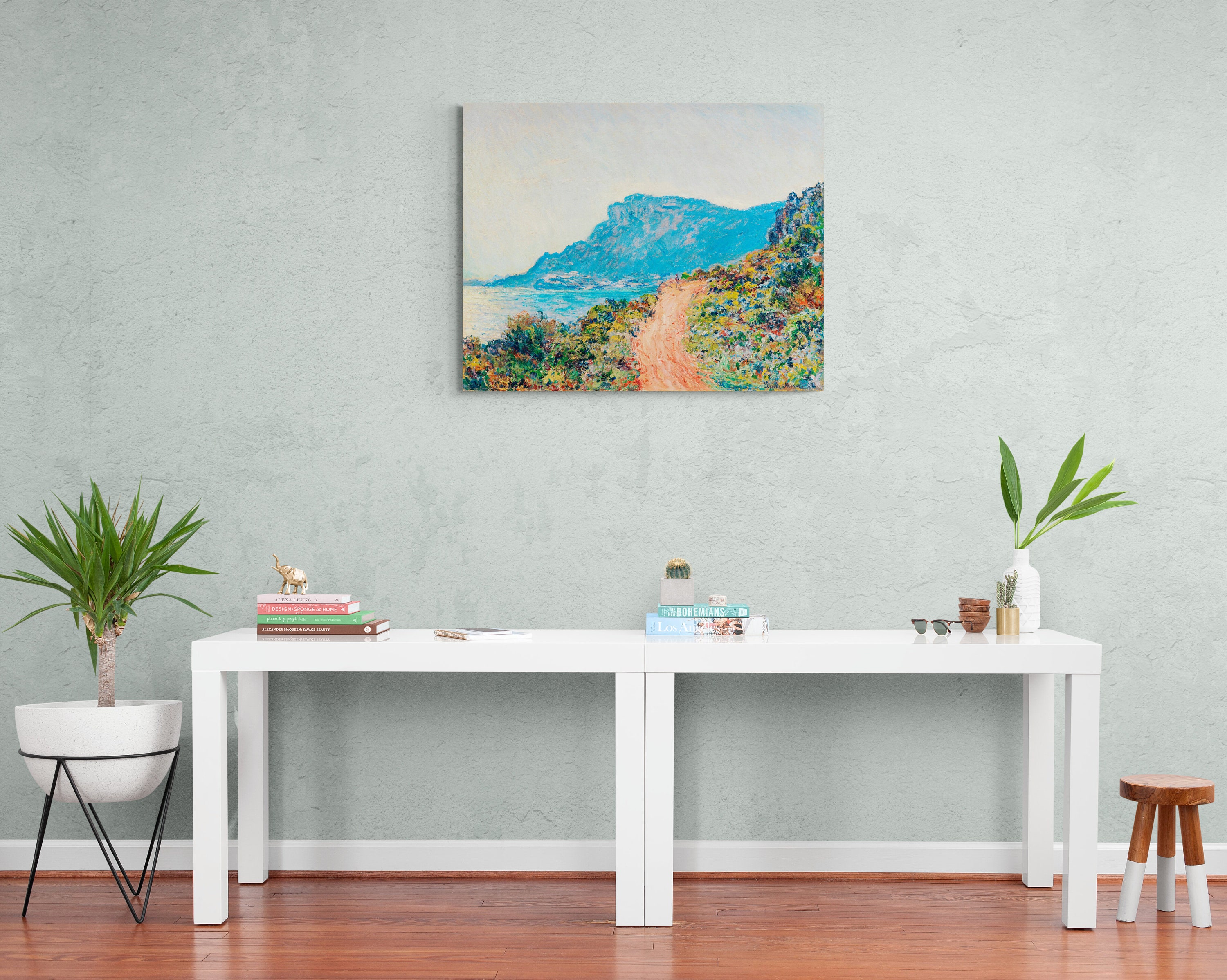 Claude Monet's the Corniche Near Monaco. Monet Print, Art Paper, Canvas ...