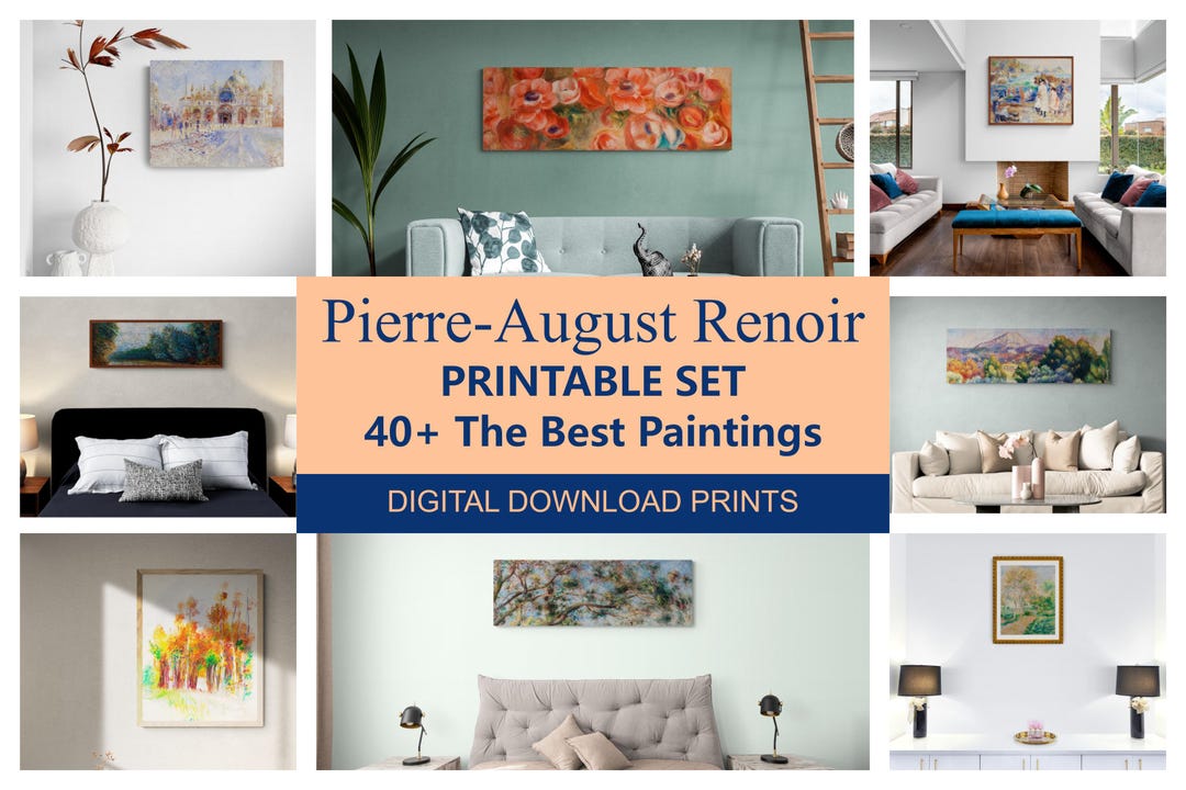 Pierre-auguste Renoir Printable Wall Art. 40+ the Best Renoir Paintings ...