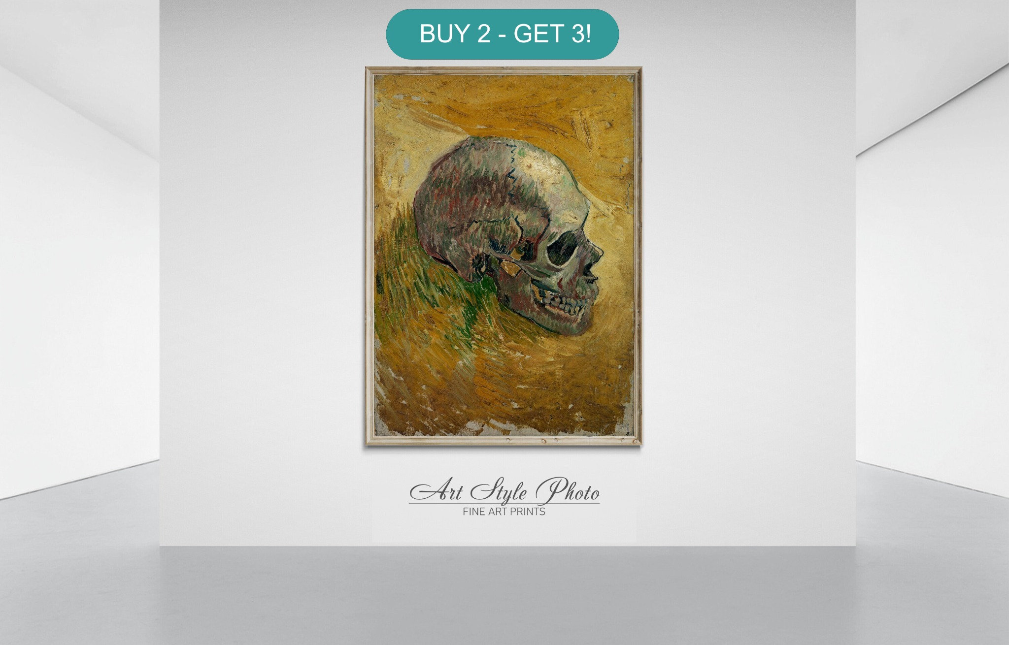 Van Gogh Museum. Van Gogh Skull. Van Gogh Poster. - Etsy