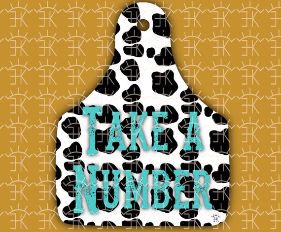Cattle Tag PNG Sublimation Design - Etsy