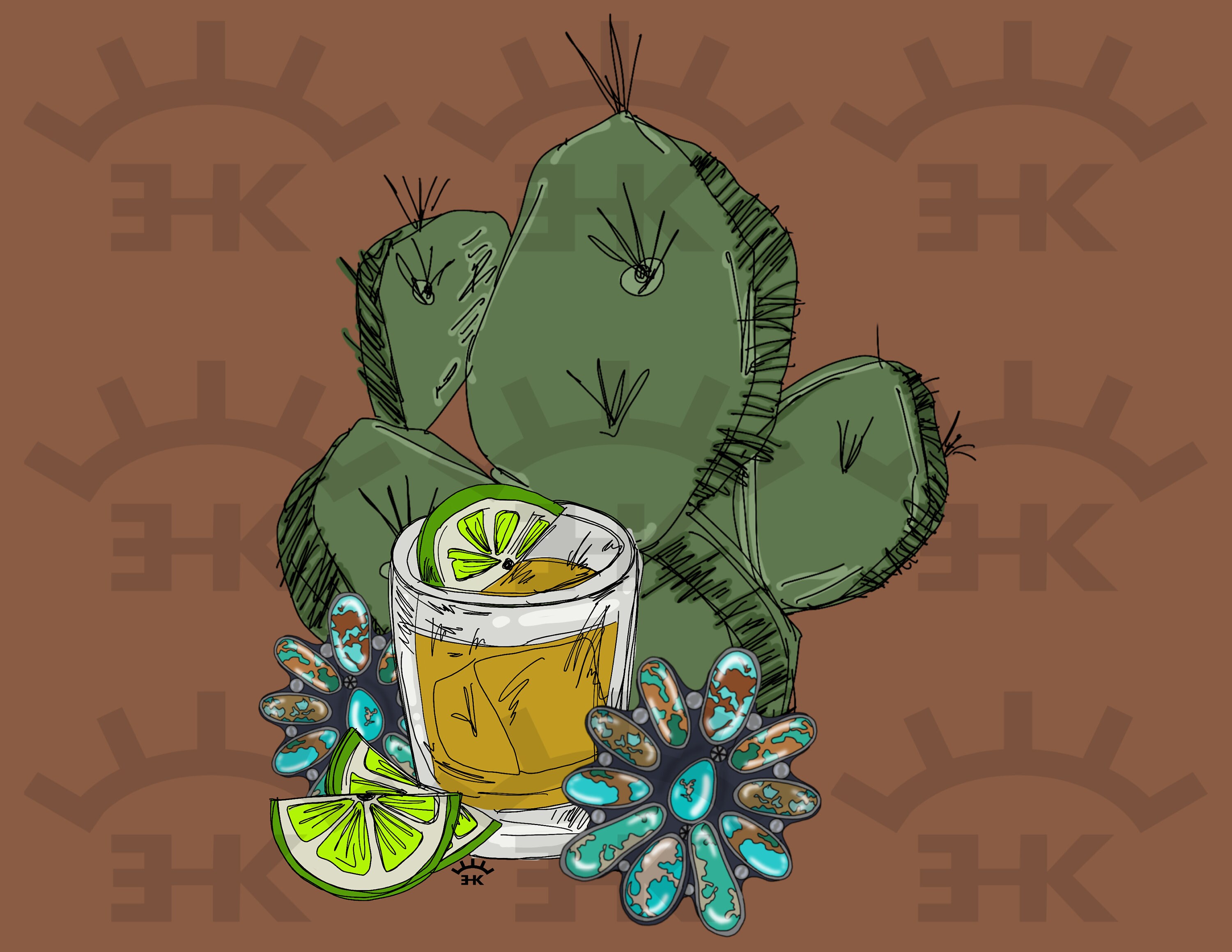 Turquoise & Tequila PNG | Sublimation PNG | Western Design - Etsy