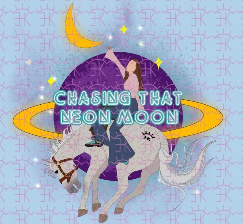 Chasing That Neon Moon PNG Sublimation Design - Etsy