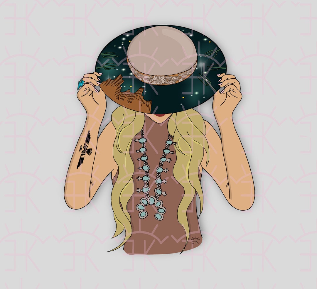 Blonde Space Cowgirl PNG | Sublimation Download - Etsy