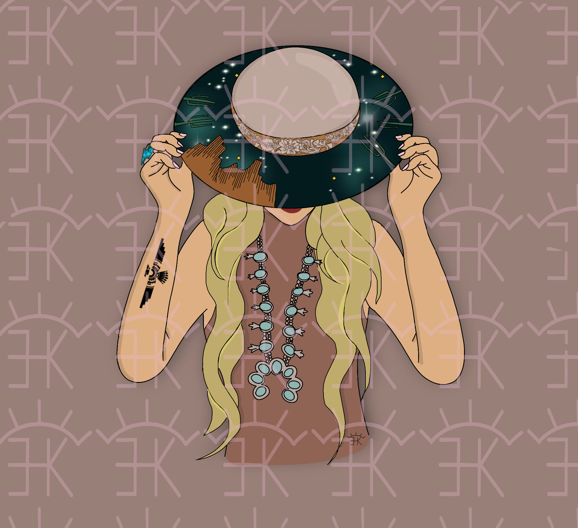 Blonde Space Cowgirl Png - Etsy